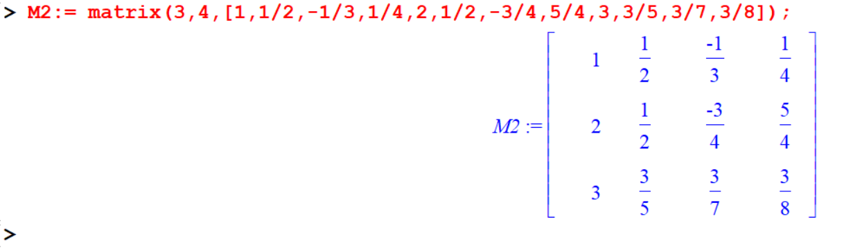 Lesson 10 Matrices | Maple
